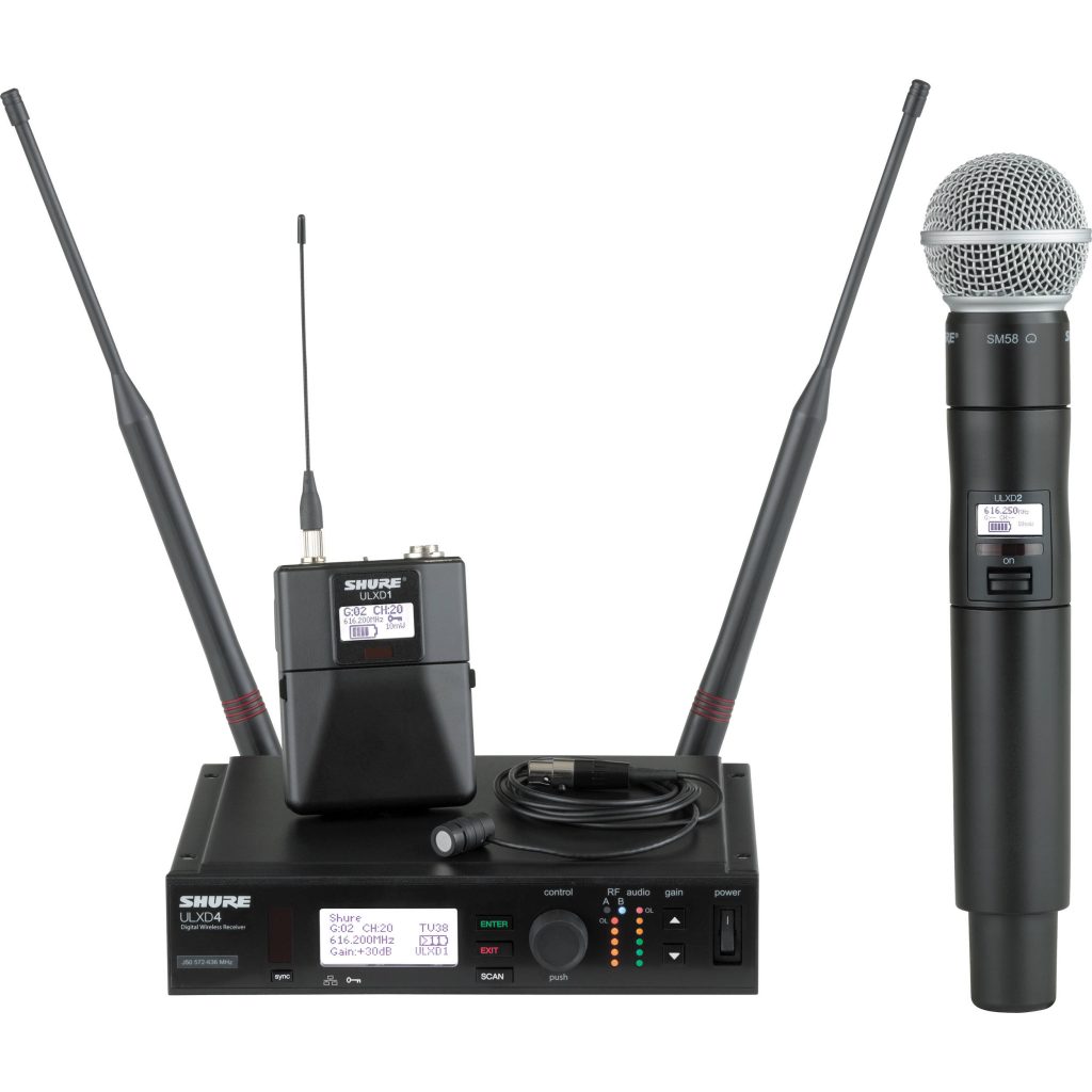 Shure ULXD Wireless Combo 4 Pack - Megahertz